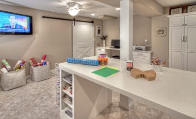 Custom Basement Finishing | Finished Basement Craft Room